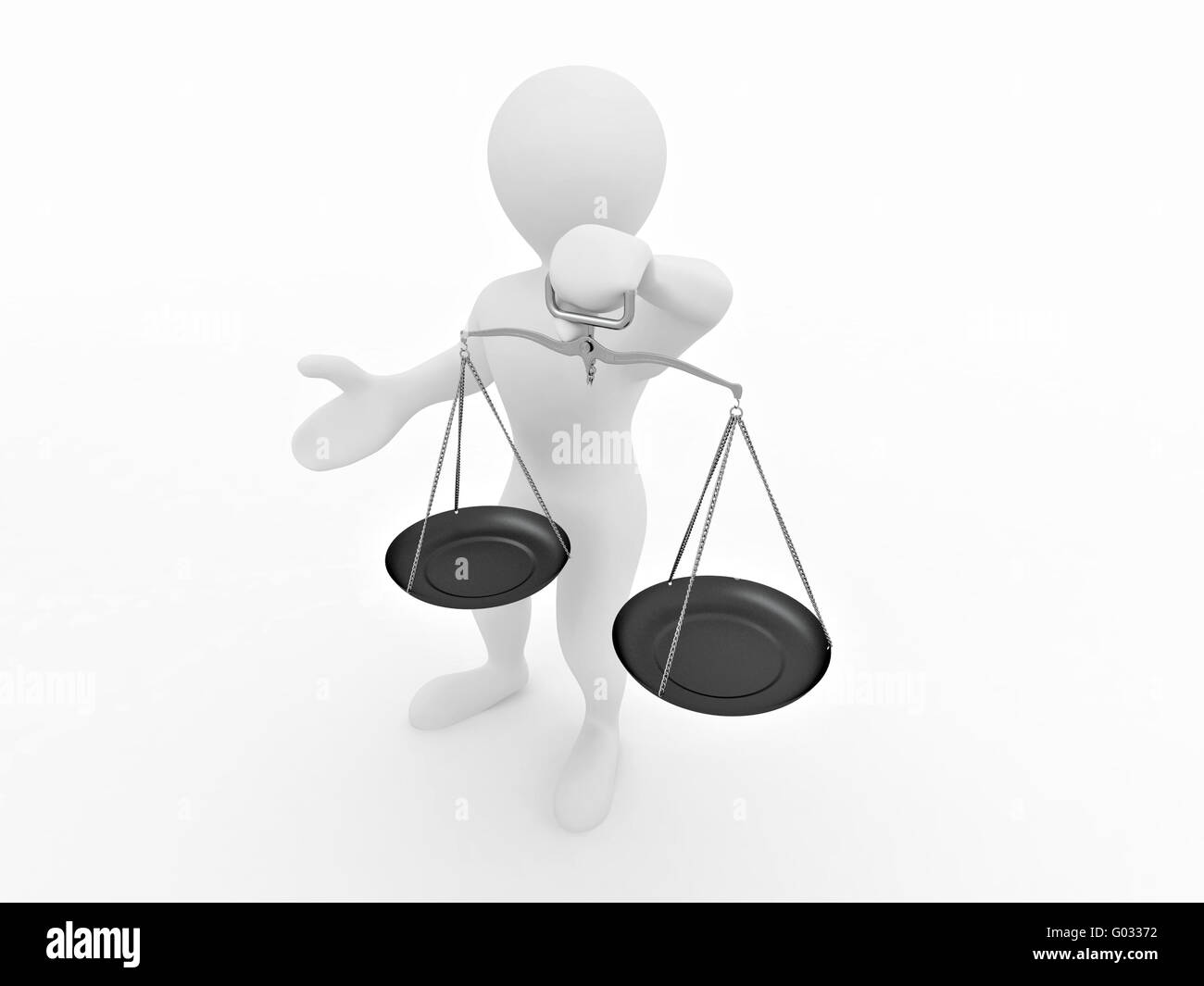 Scale of justice cartoon hi-res stock photography and images - Alamy