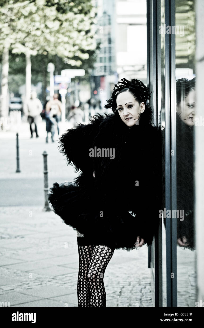 Goth scene in Frankfurt Stock Photo - Alamy