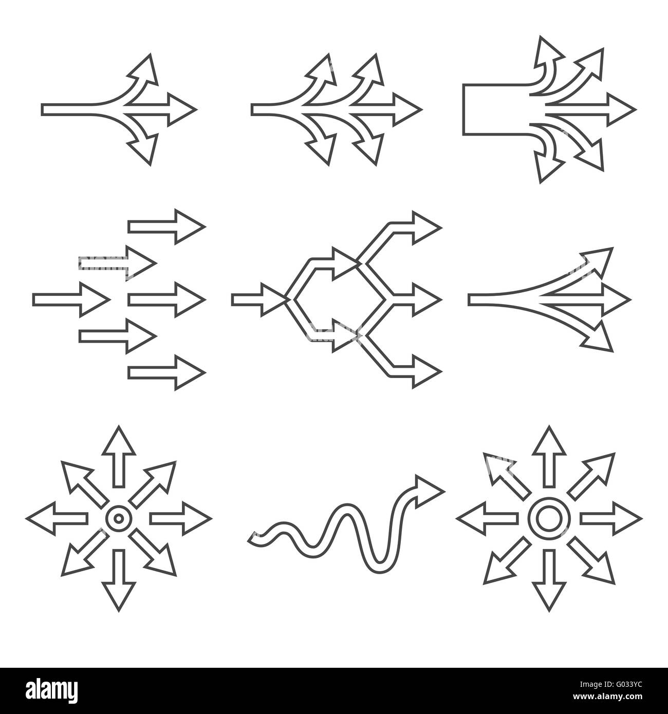 Complicate outline icon set Stock Vector Image & Art - Alamy