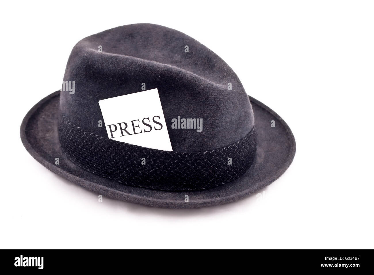 Press card hat hi-res stock photography and images - Alamy