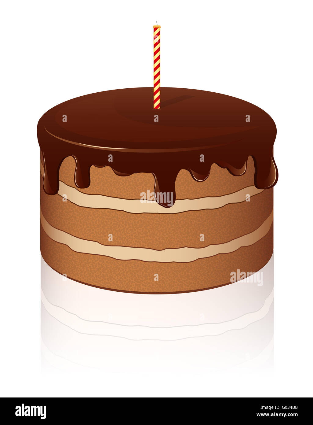 Vector Chocolate cake Stock Photo - Alamy