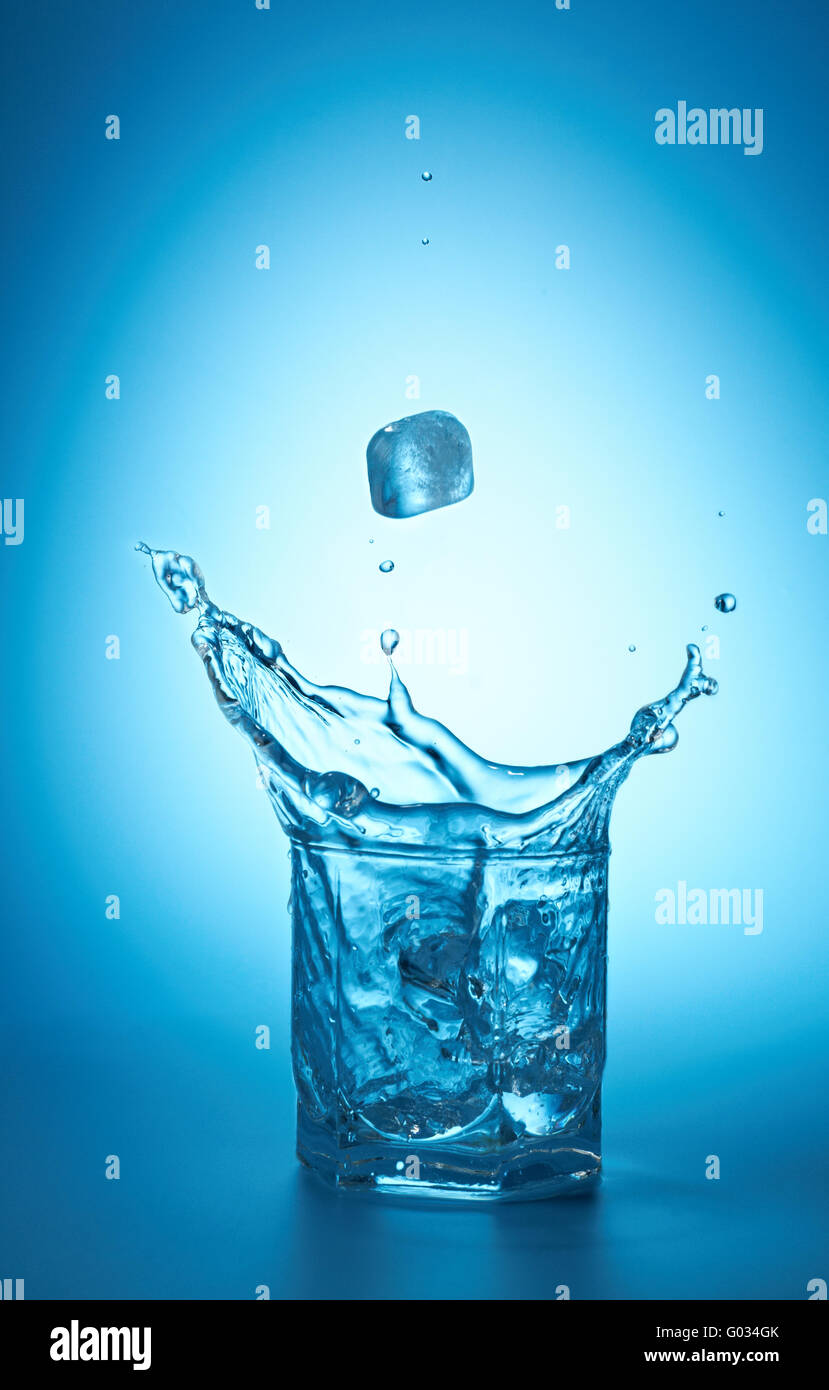 Cold water splash Stock Photo - Alamy