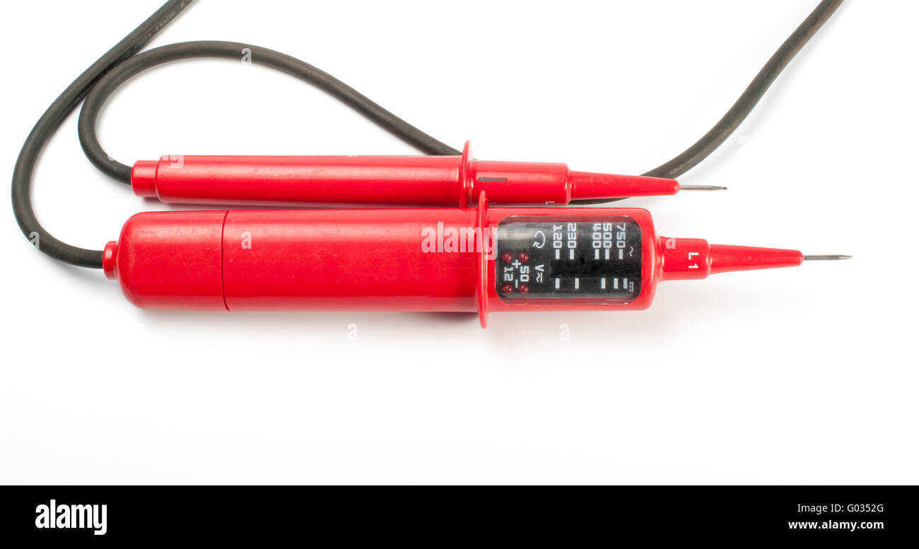 Electrical Test Probes on a white background Stock Photo - Alamy