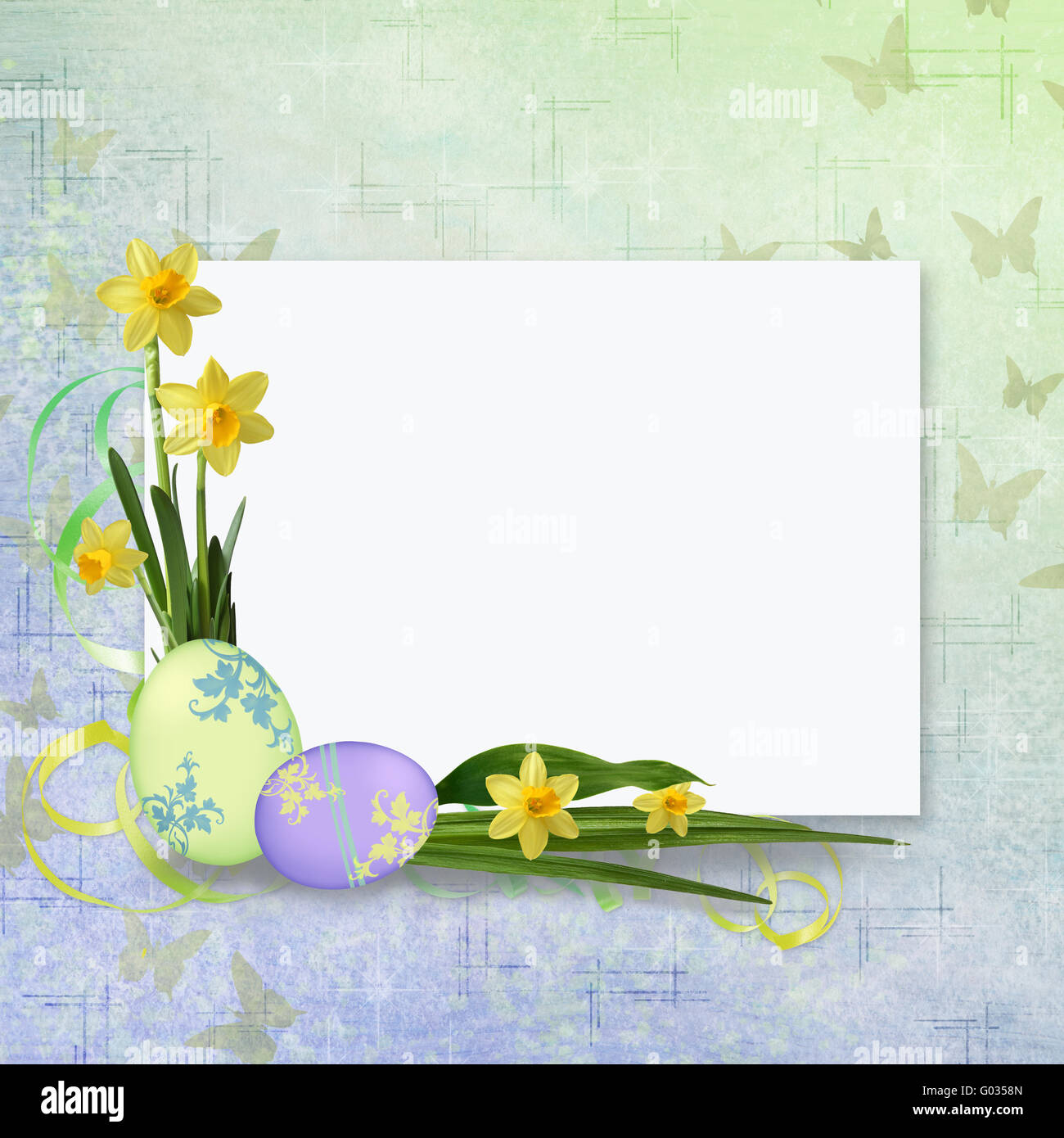 Spring easter card Stock Photo - Alamy