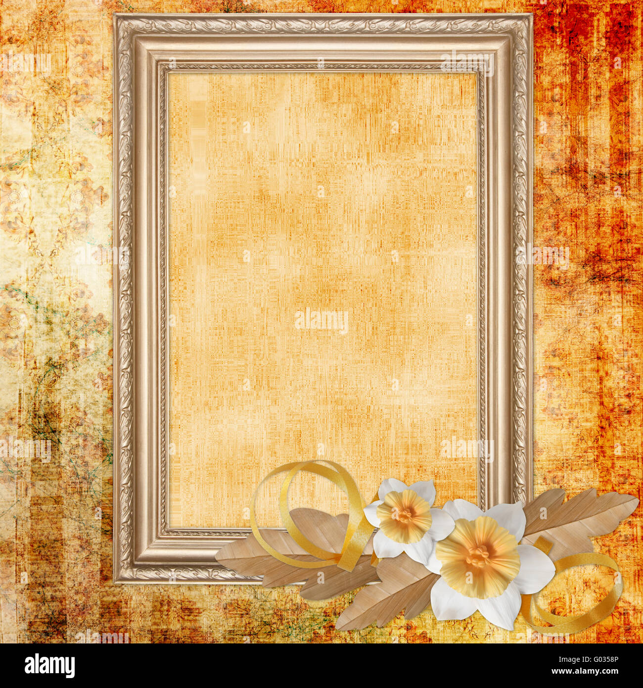 Framework for invitation or congratulation Stock Photo - Alamy