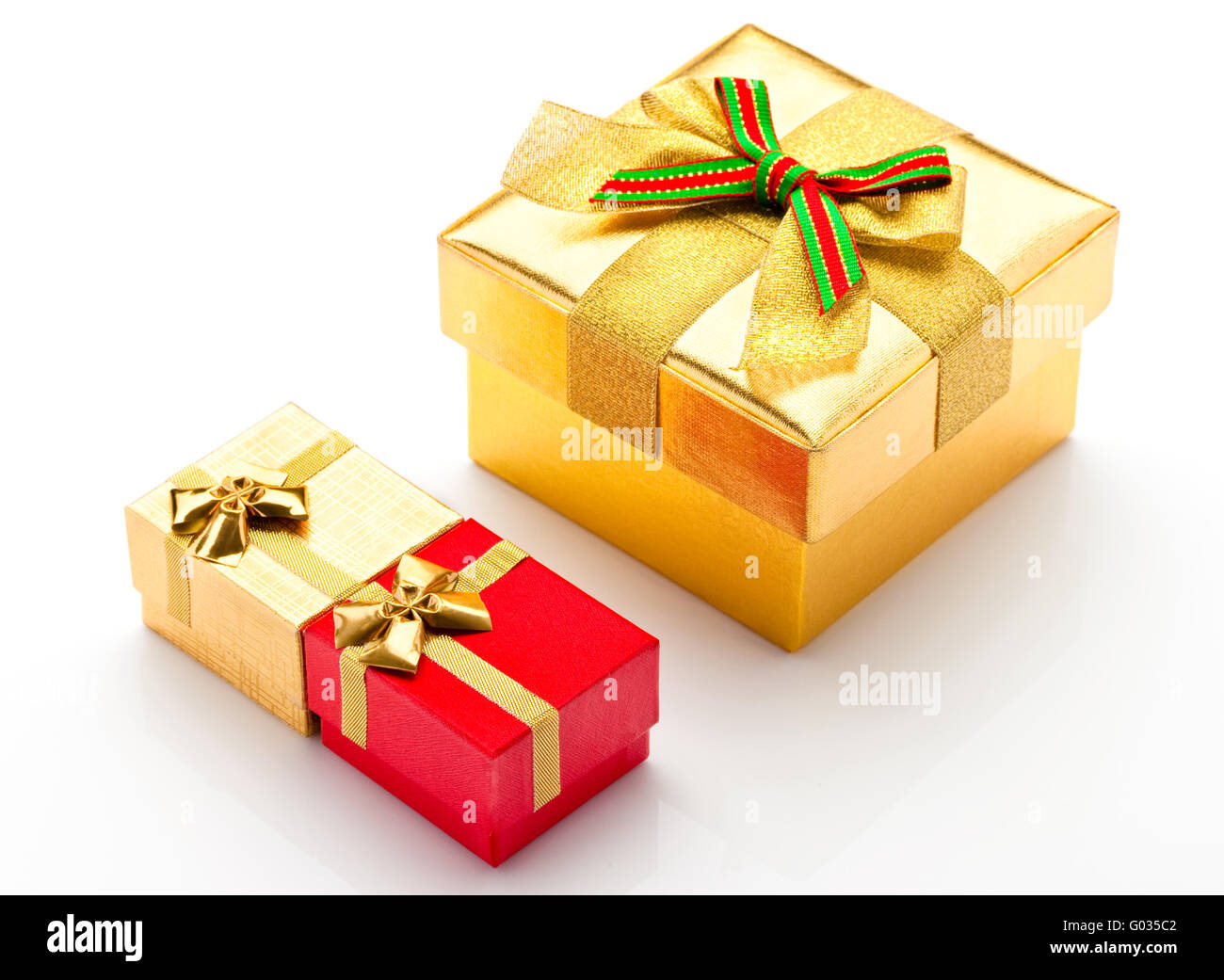 Beautiful boxes for gifts on a white background Stock Photo - Alamy