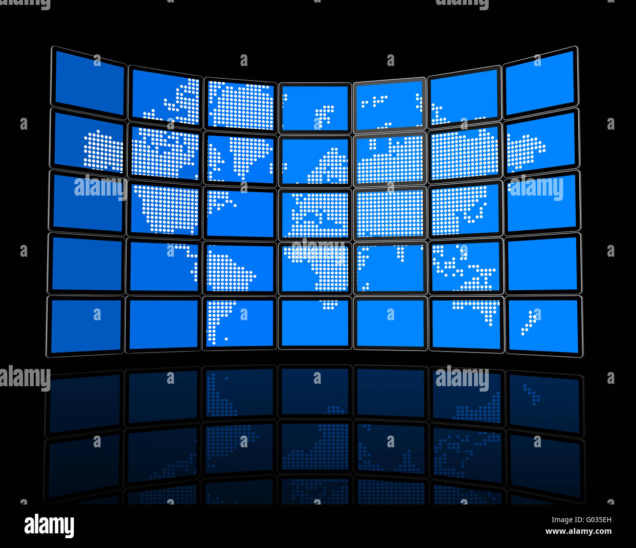 3d flat world map on black hi-res stock photography and images - Alamy