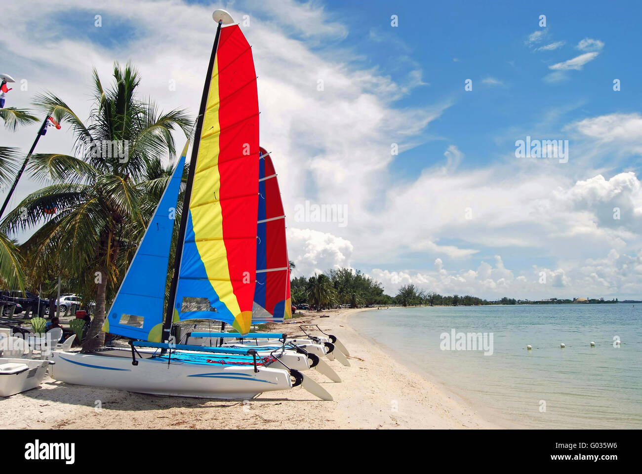 Small Sailing Catamarans Stock Photo - Alamy
