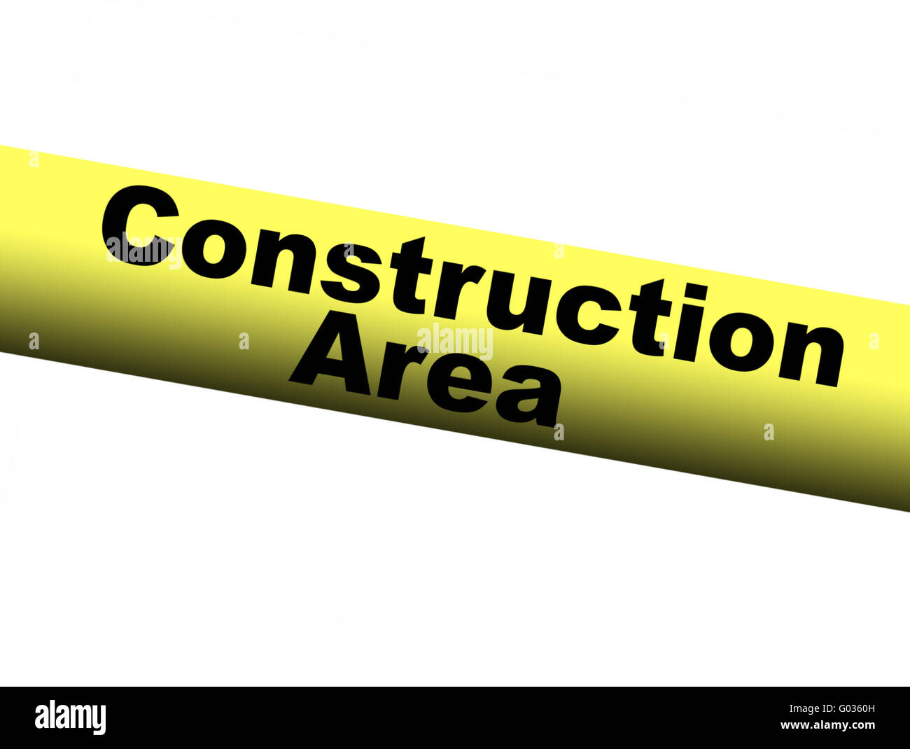 Blank Yellow Barrier Tape Stock Photo - Alamy