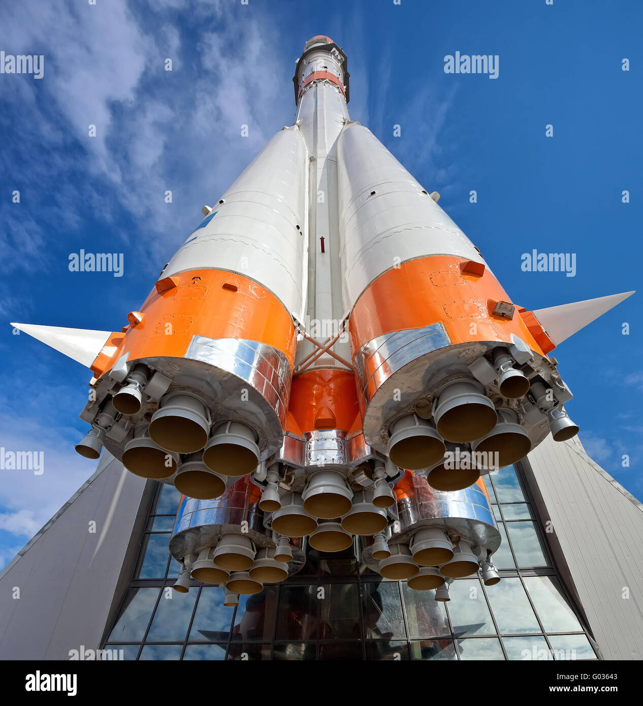 Russian space transport rocket Stock Photo - Alamy