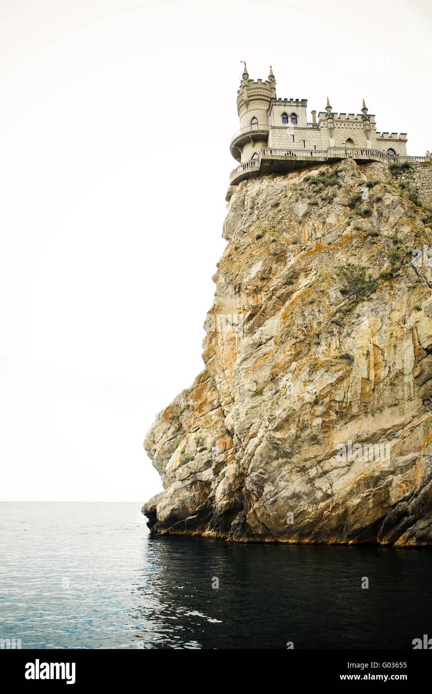 Castle on cliff Stock Photo - Alamy