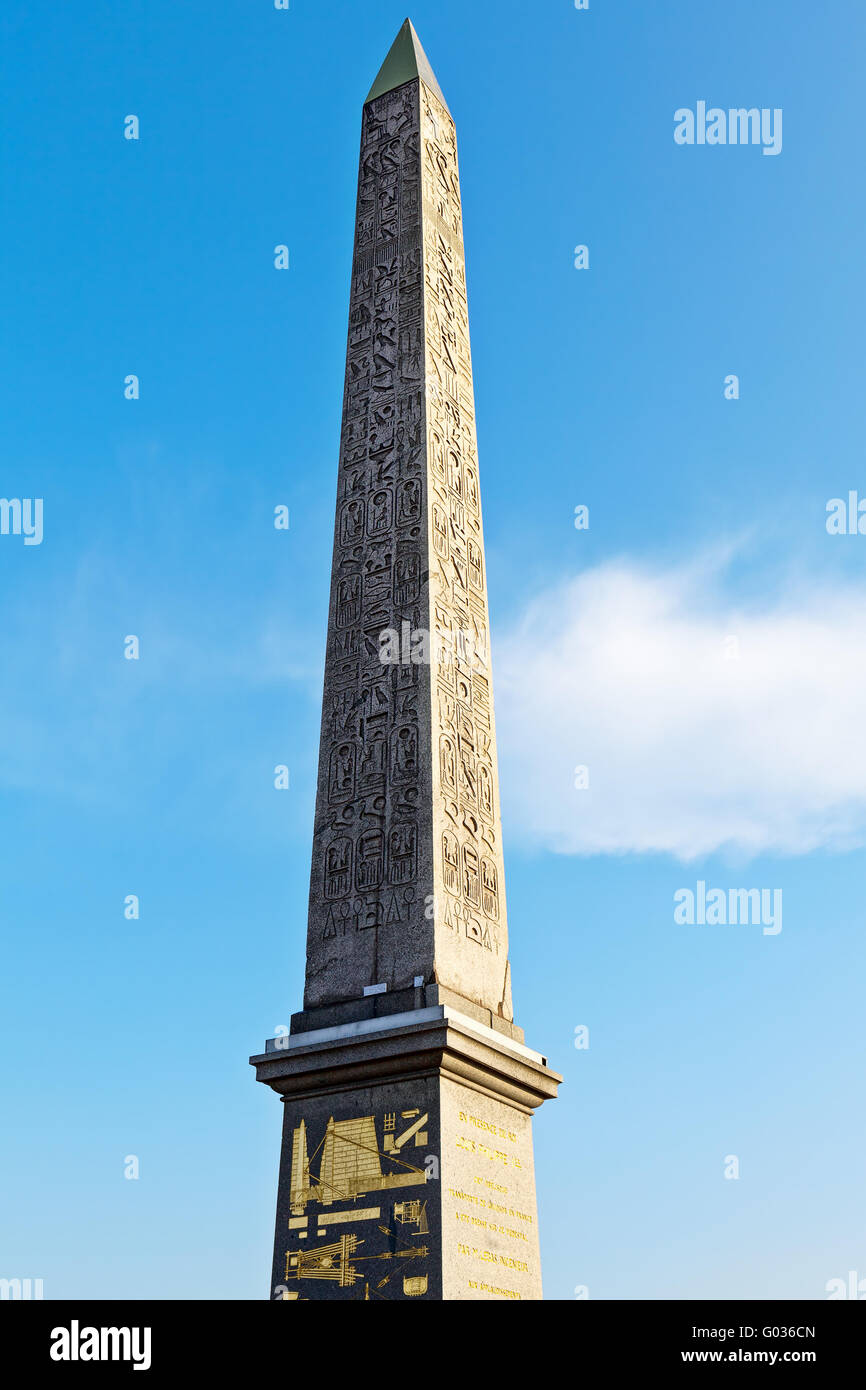 Egyptian Obelisk at the Place de la Concorde, Paris, France Stock Photo ...