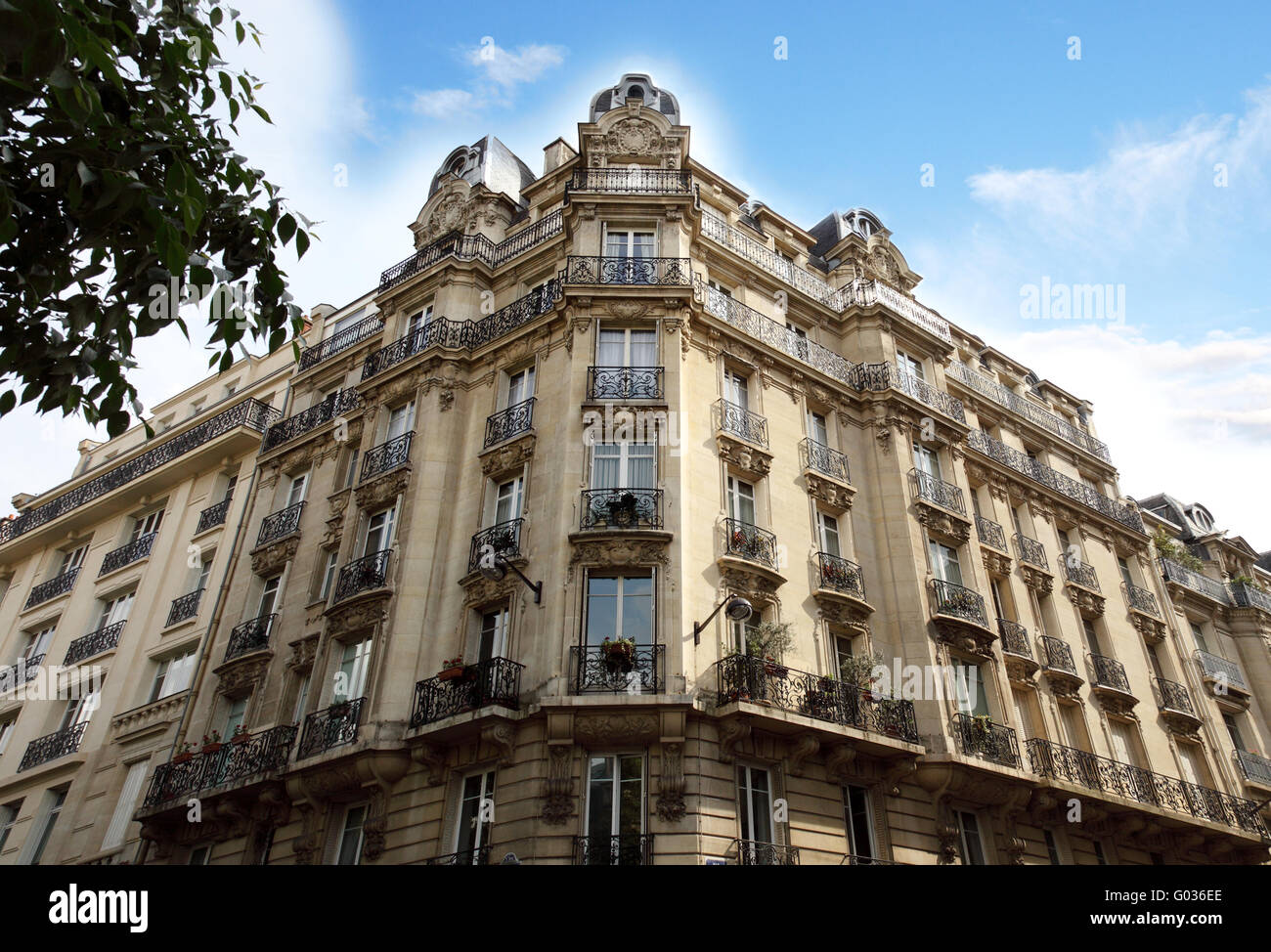 House in the typical neoclassical architectural st Stock Photo - Alamy
