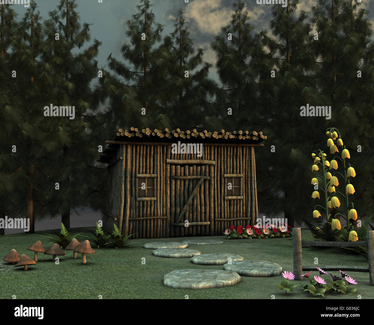 Fairytale Stick House Stock Photo - Alamy