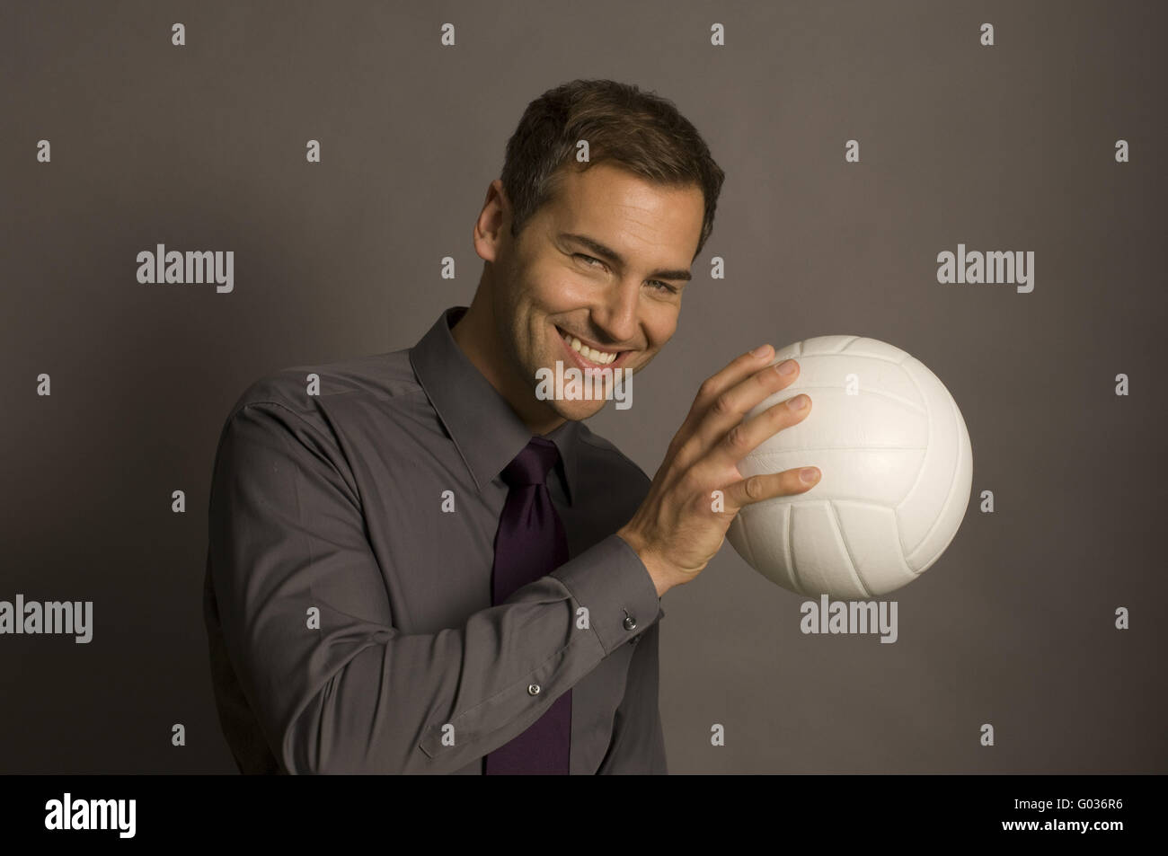 man with ball Stock Photo - Alamy