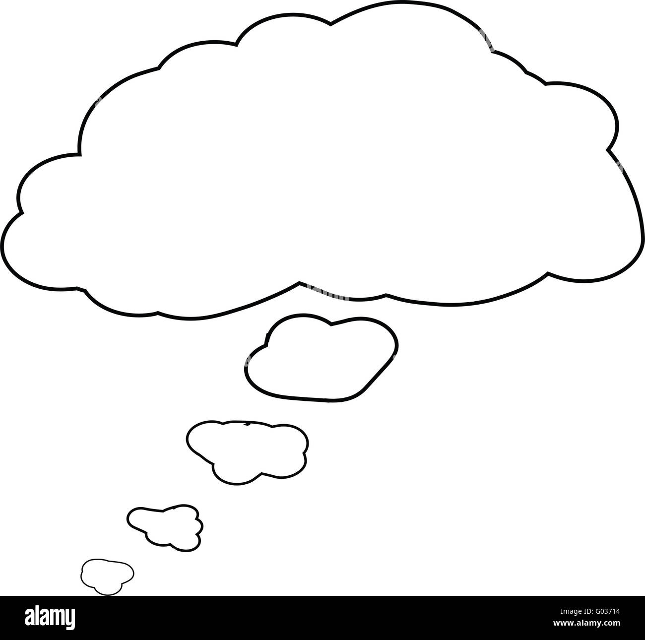 Thought bubble Black and White Stock Photos & Images - Alamy