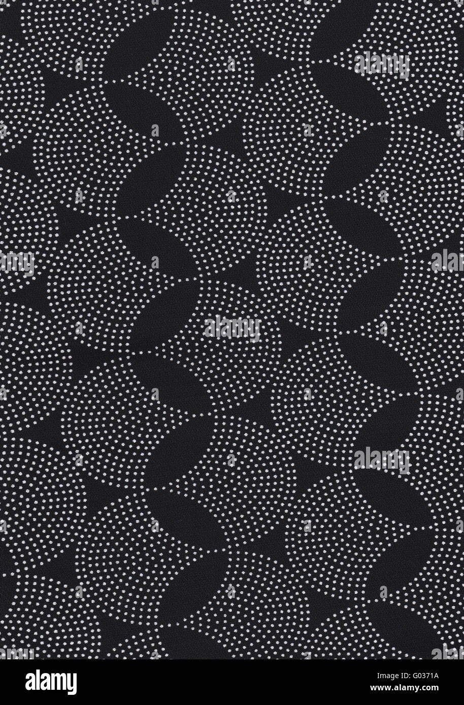 black and silver texture fabric design shape round pattern background ...