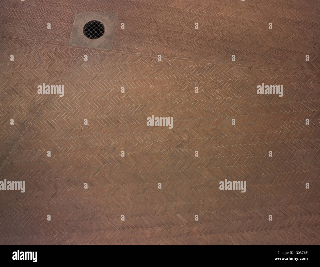 real herringbone terracotta floor Stock Photo - Alamy
