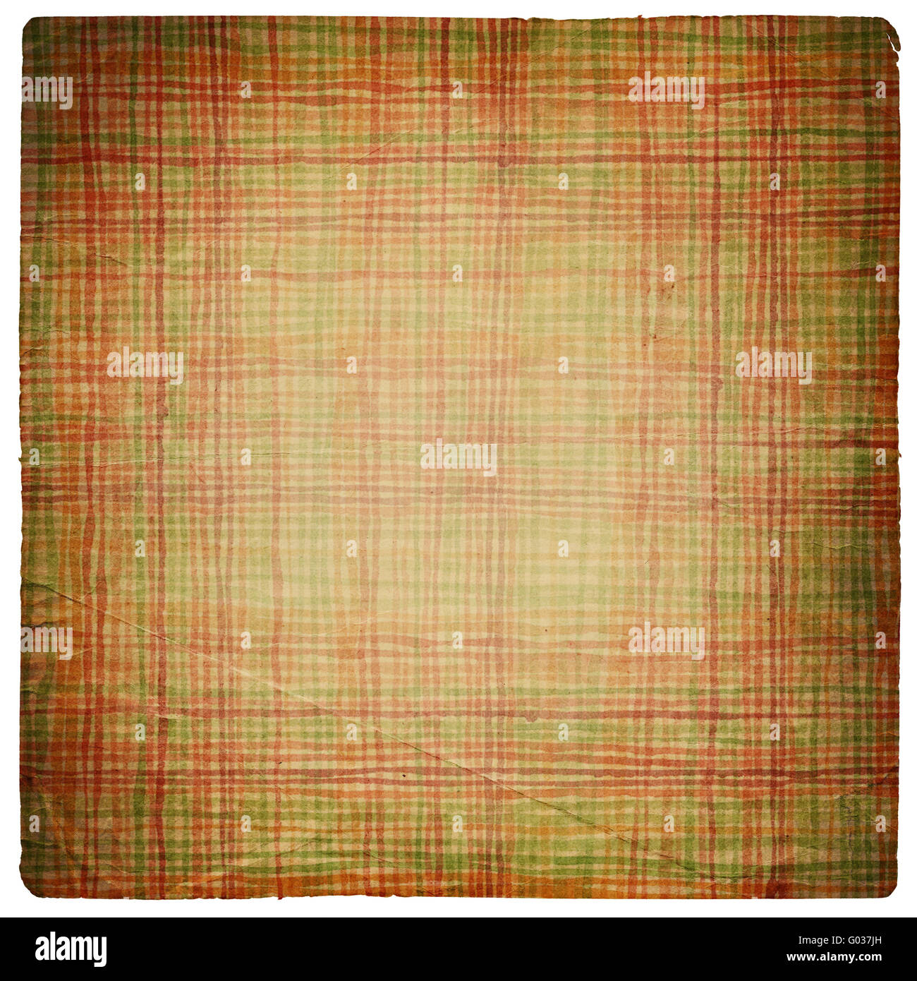 Vintage paper sheet with tiled pattern. Isolated on white Stock Photo ...