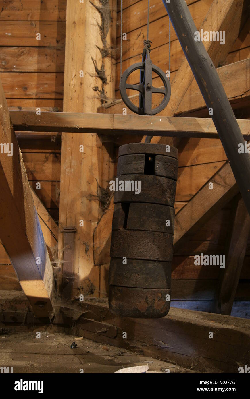Control Weights for the Church Bells Stock Photo - Alamy