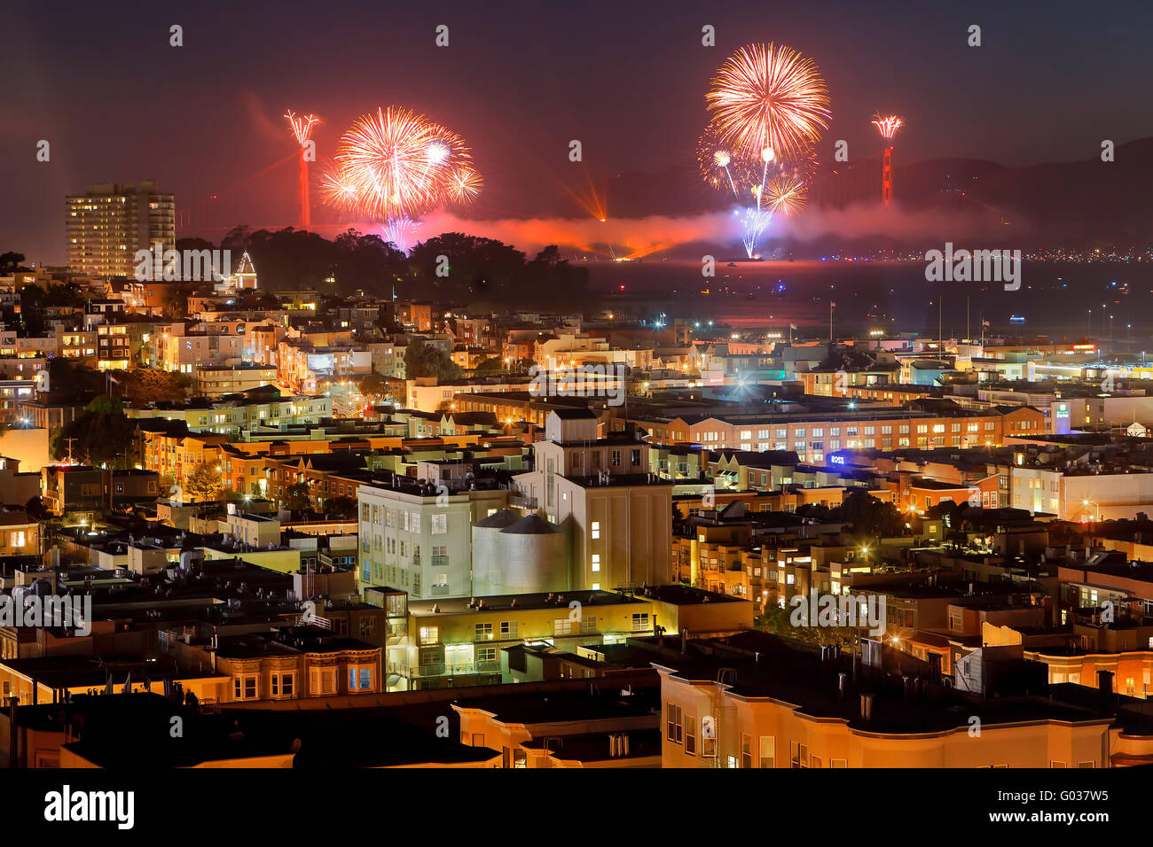 Golden Gate Bridge 75th Anniversary Celebration Stock Photo - Alamy