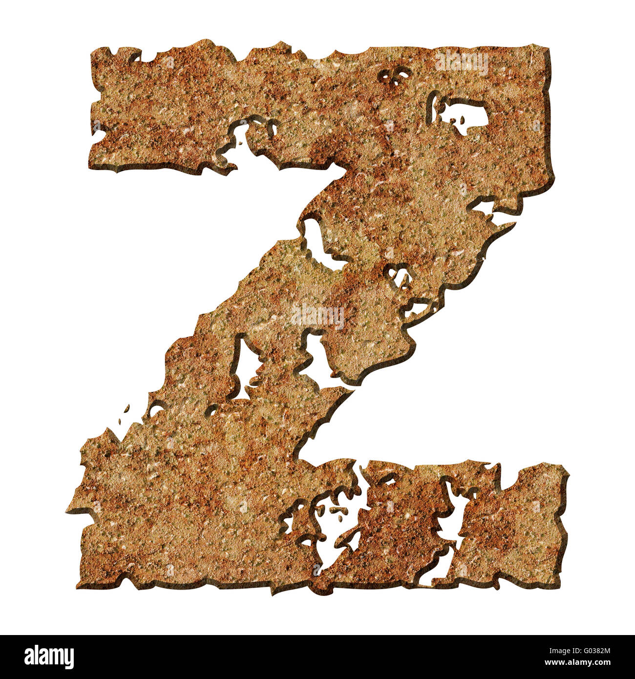 Rough edge letters hi-res stock photography and images - Alamy