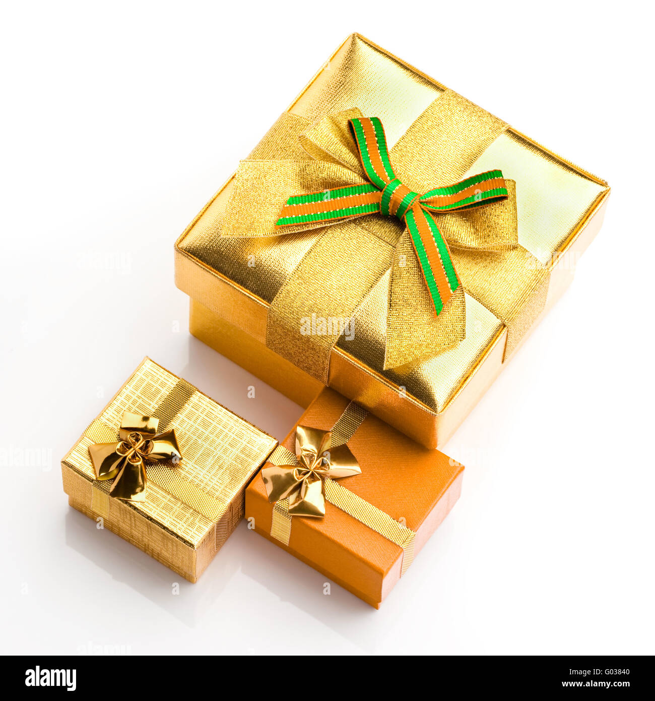 Beautiful boxes for gifts on a white background Stock Photo - Alamy