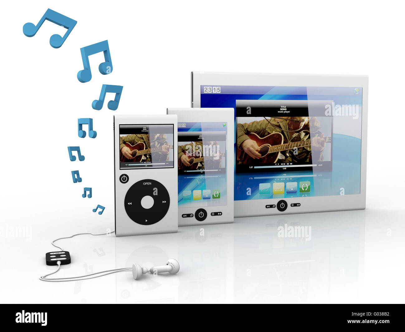 Music player icon Cut Out Stock Images & Pictures - Alamy