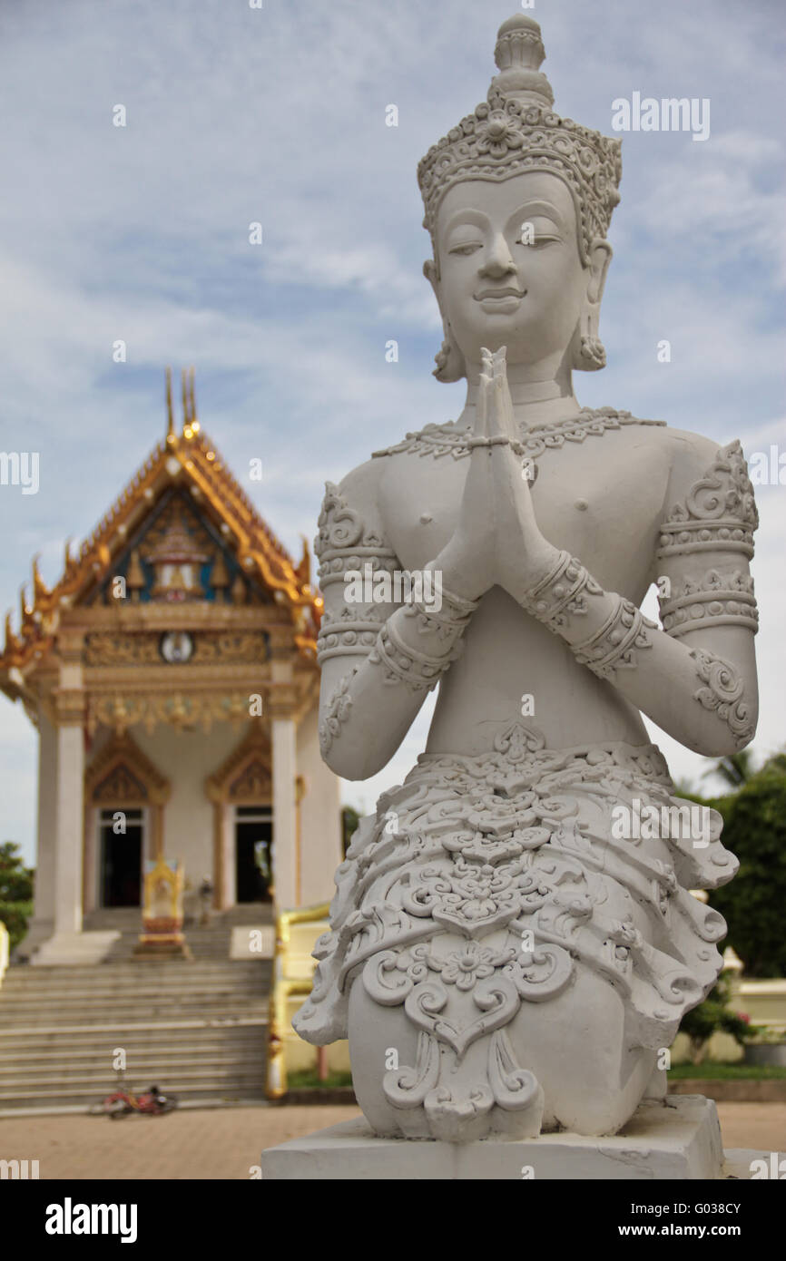 Sculpture in the temple on Koh Samui island Stock Photo - Alamy
