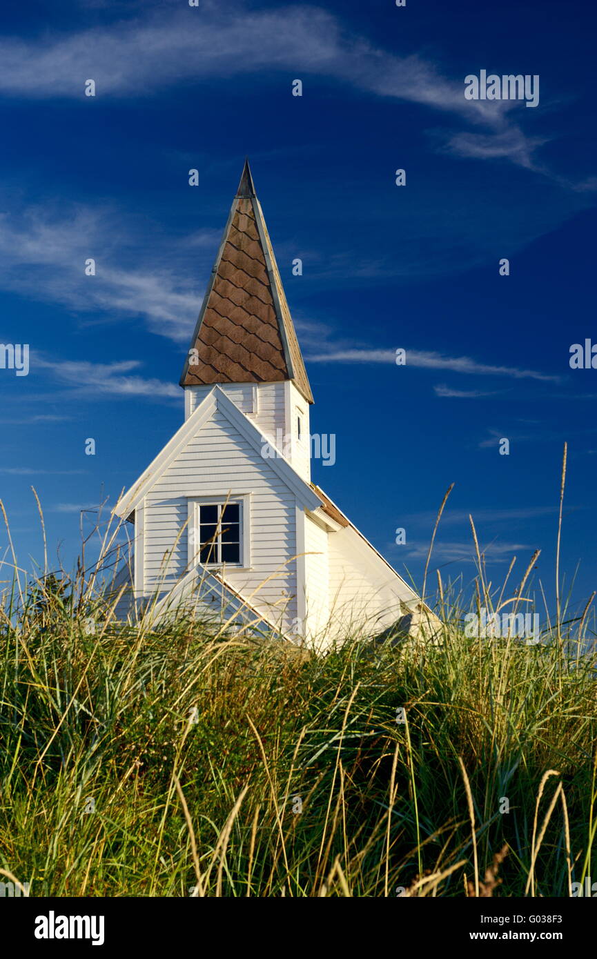 Church aside the beach Stock Photo - Alamy