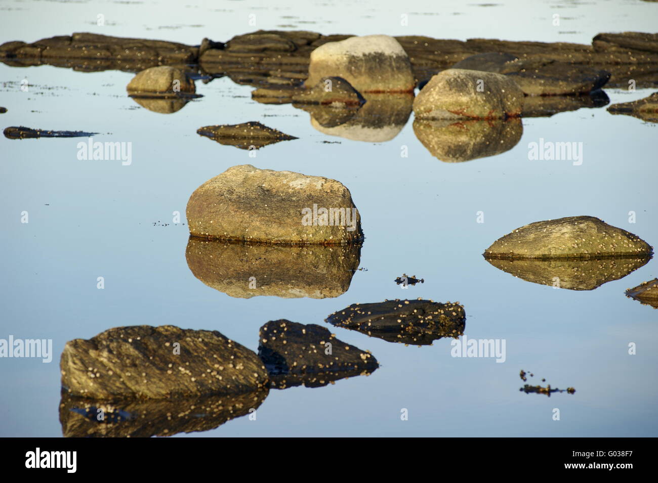 Rocks in water Stock Photo - Alamy