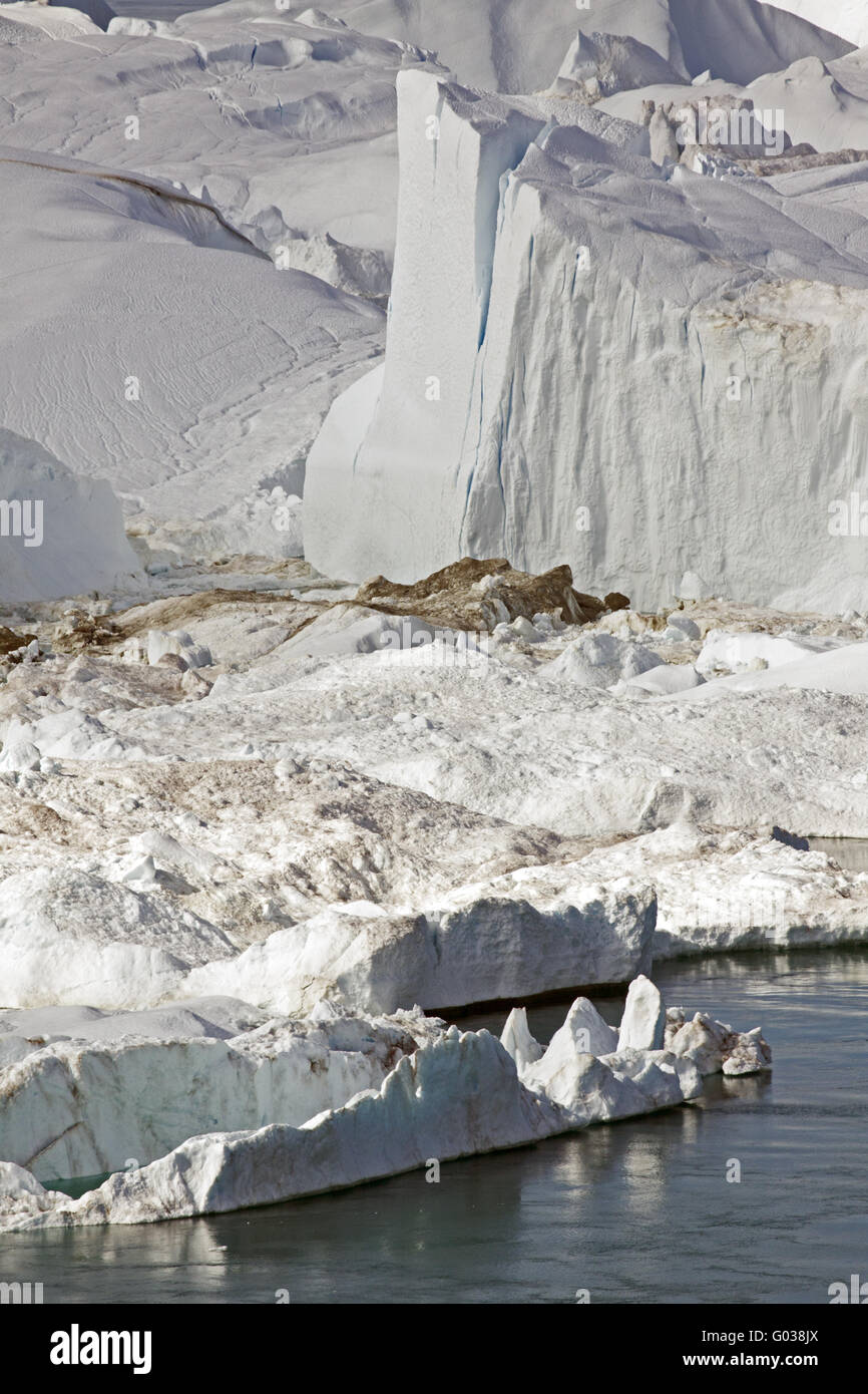 Floating icebergs in Ilulissat Icefjord, Greenland Stock Photo - Alamy