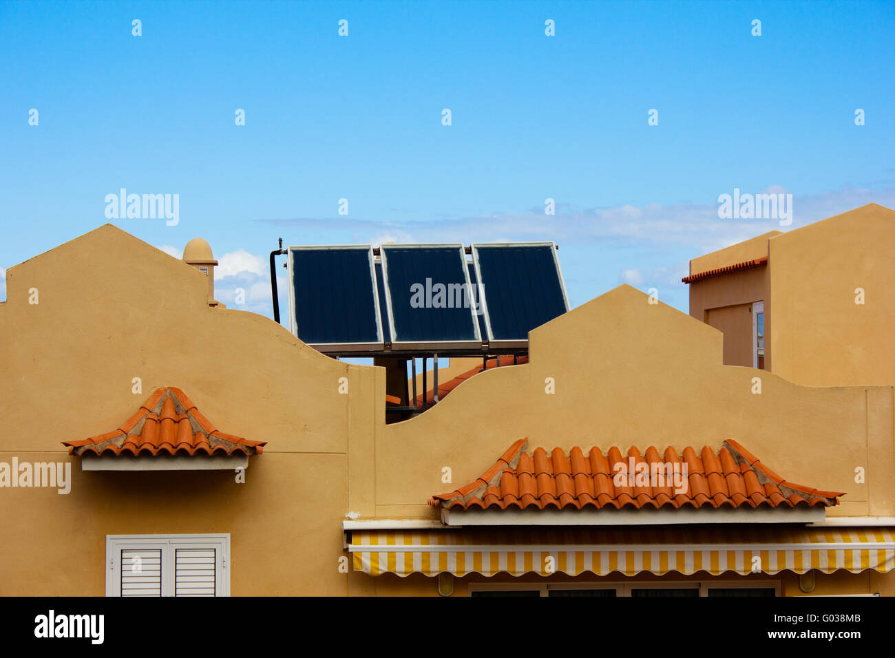 sun electric panels Stock Photo - Alamy