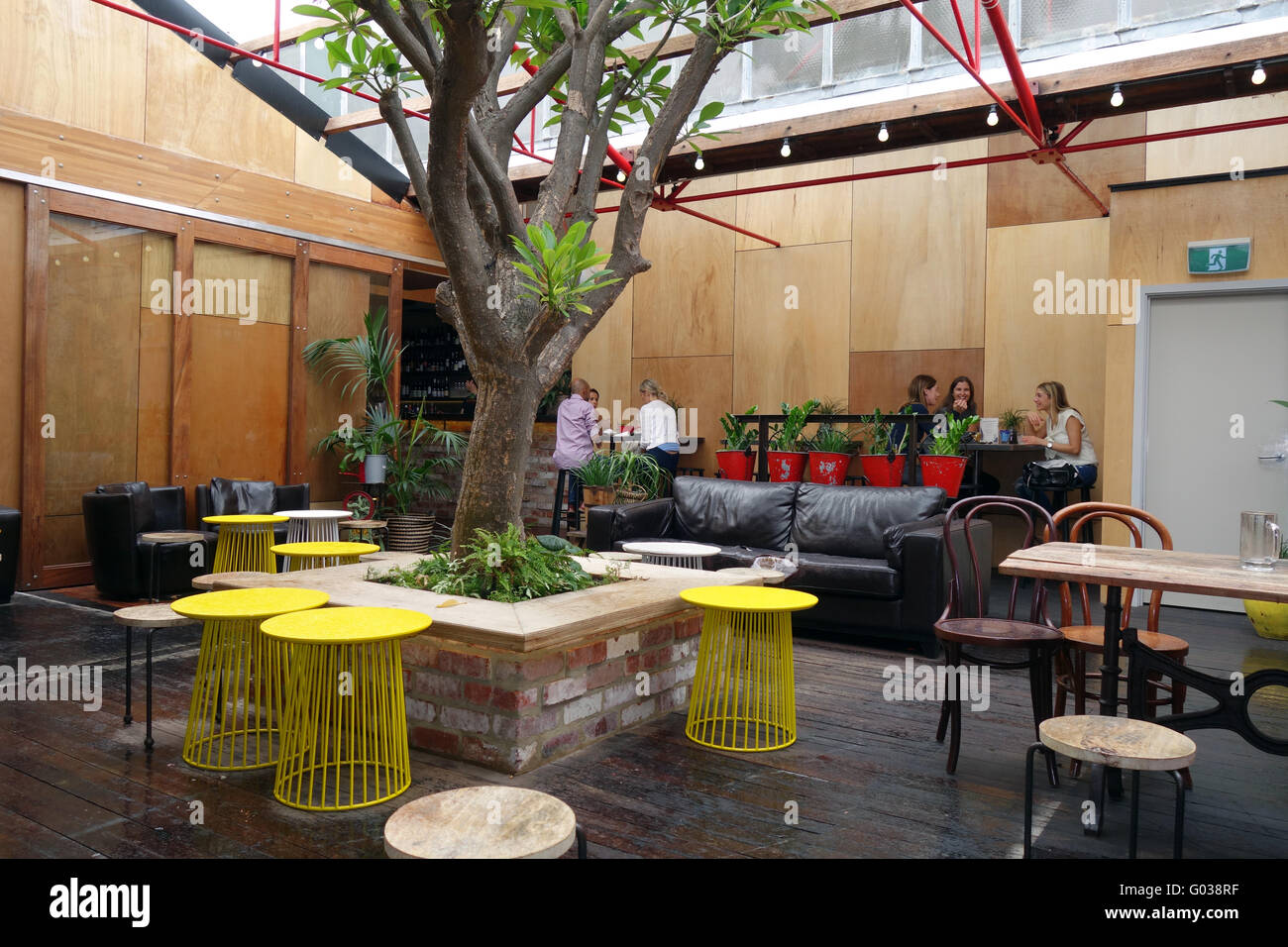 Courtyard of fashionable new venue The Beaufort Local, with massive ...