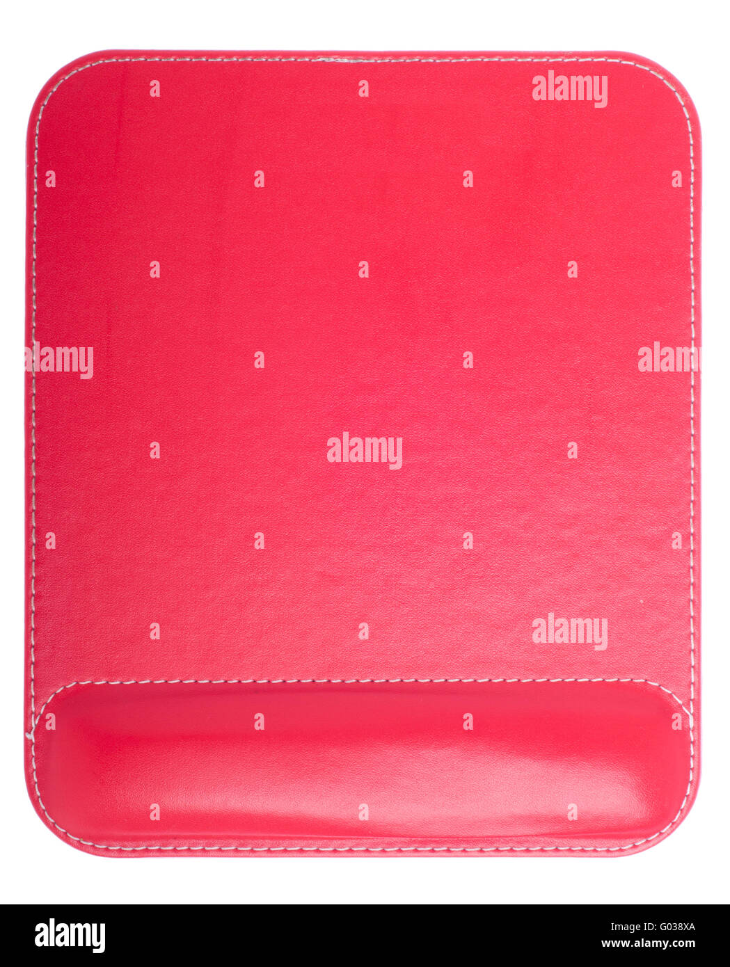 shiny ergonomic red mouse pad isolated on white background Stock Photo ...