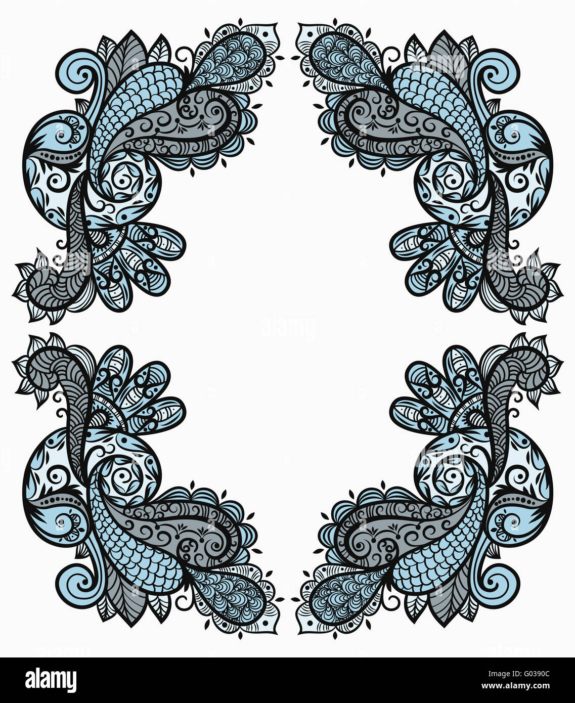 Paisley seamless pattern vector Cut Out Stock Images & Pictures - Alamy