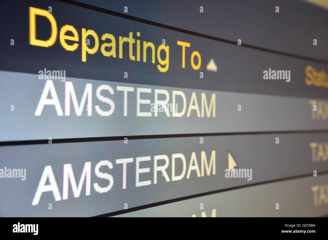 Flight information chart hi-res stock photography and images - Alamy