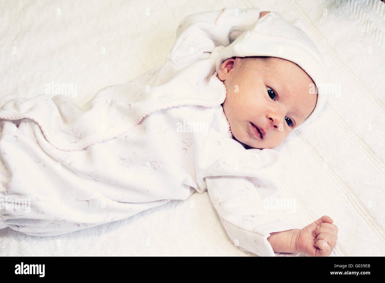 Newborn baby bright eyes hi-res stock photography and images - Alamy
