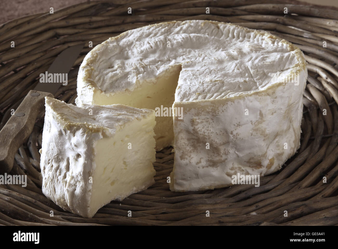 french soft cheese Stock Photo - Alamy