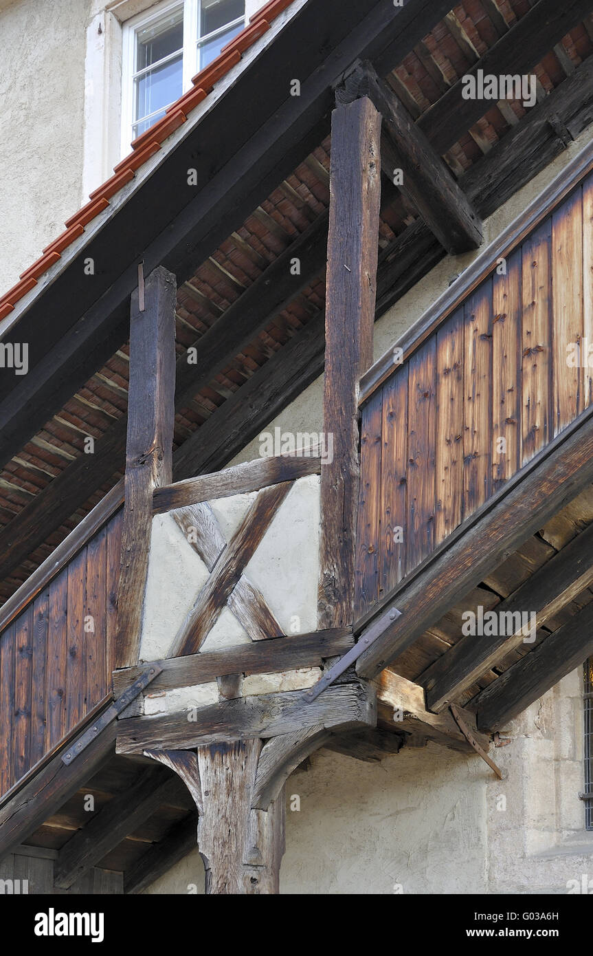 wattle stair detail, bebenhausen Stock Photo - Alamy