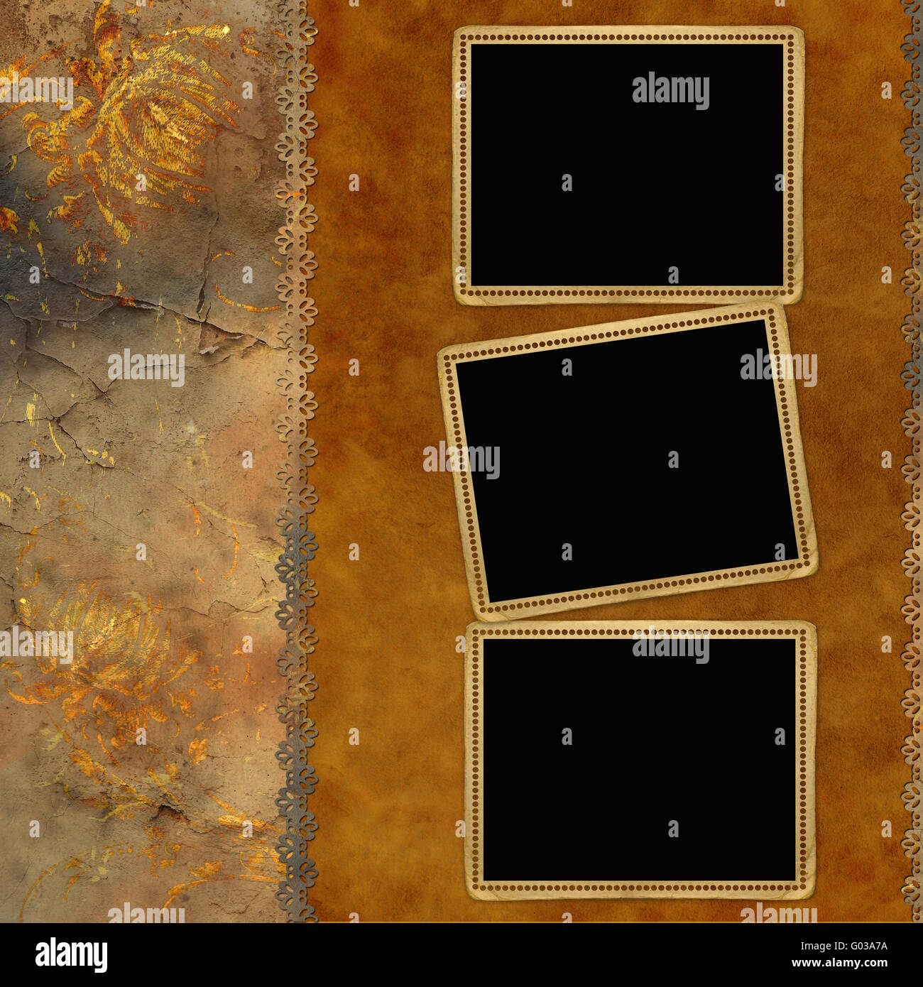 Vintage background with frames Stock Photo - Alamy