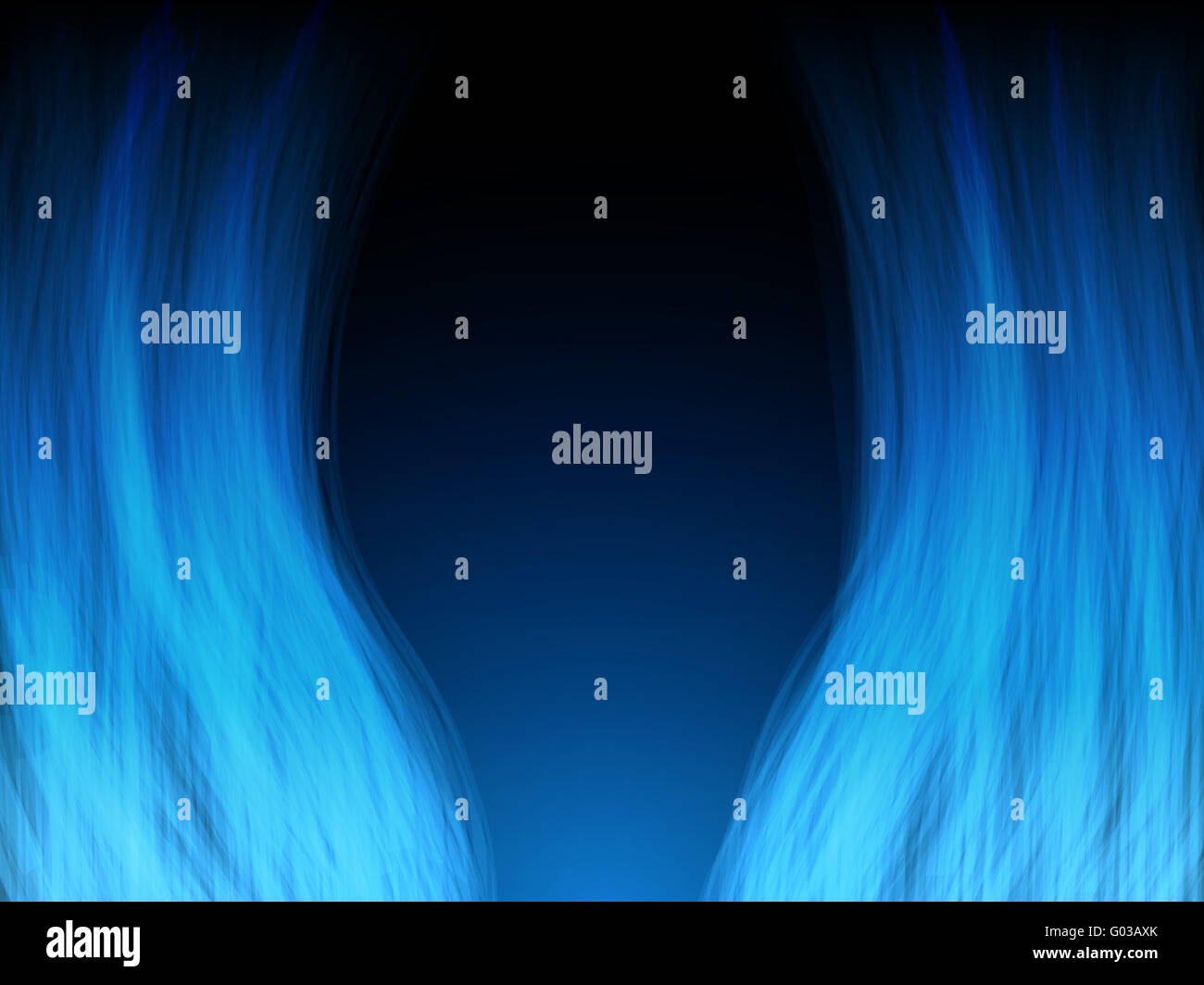 Blue Fire Flames. Color and forms are editable Stock Photo - Alamy