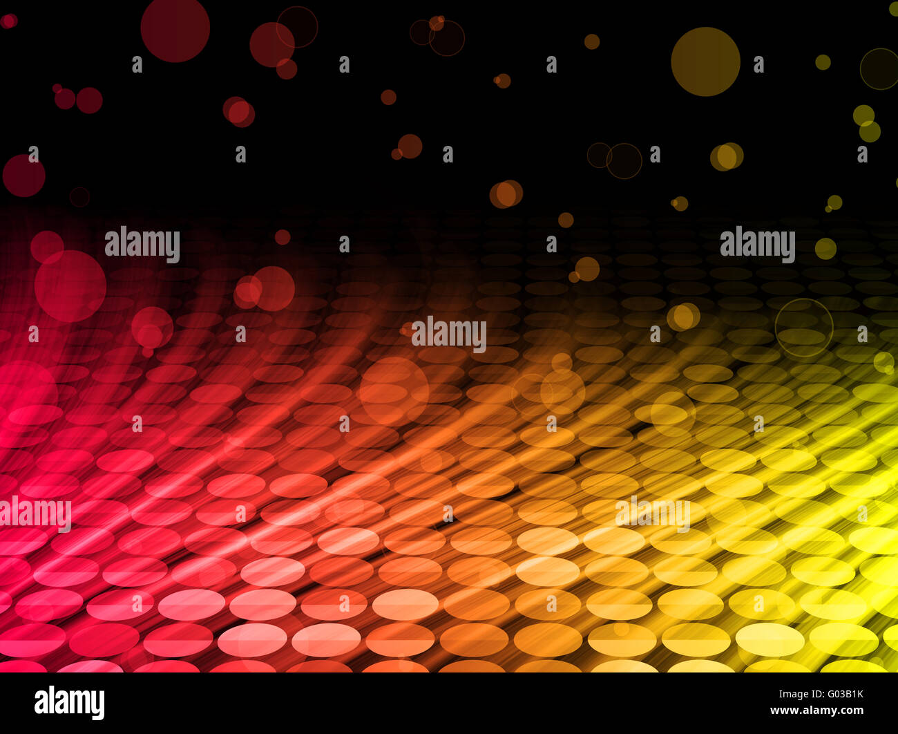 Disco Abstract Colorful Waves on Black Background Stock Photo - Alamy