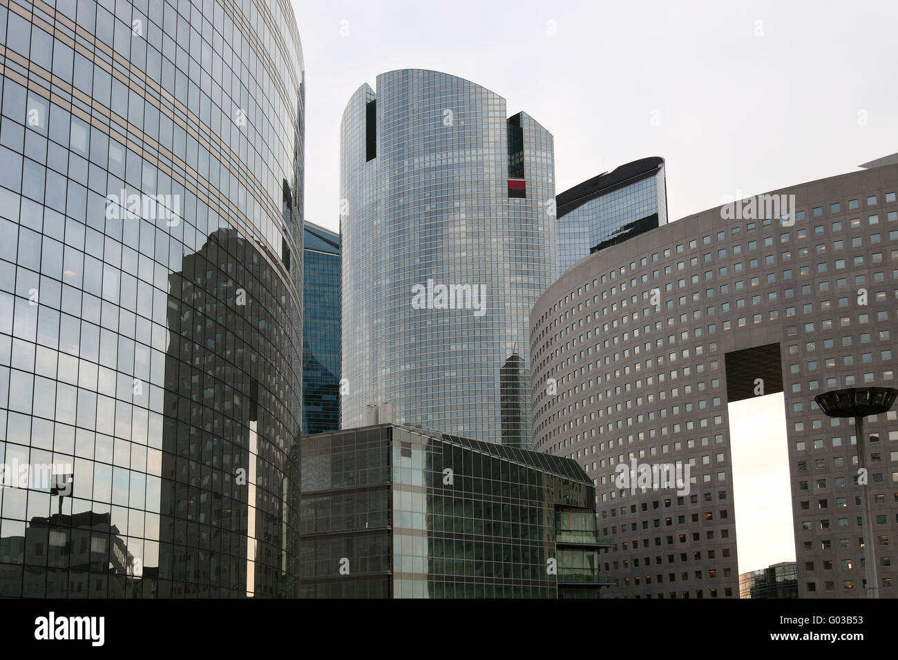 high rise office building in financial district, L Stock Photo - Alamy