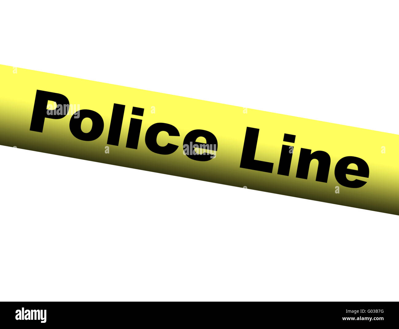 Yellow Police Line Barrier Tape Stock Photo - Alamy