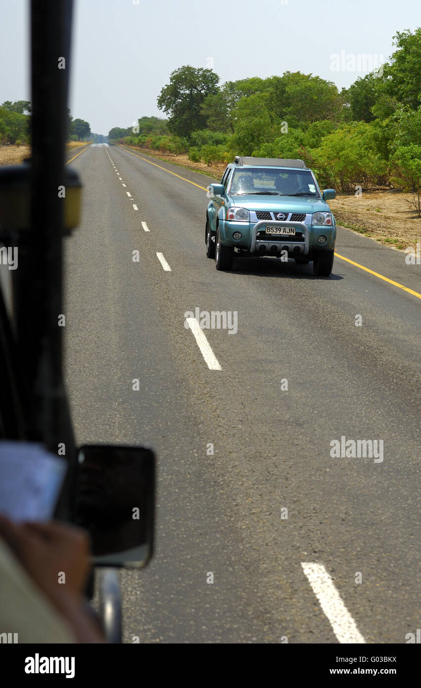 ational road A33 crossing the Chobe National Park Stock Photo - Alamy