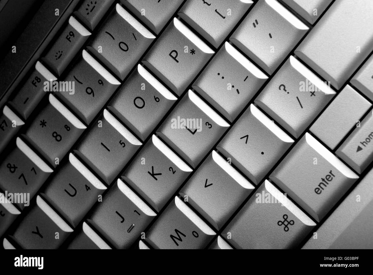 Computer keyboard close up Stock Photo - Alamy
