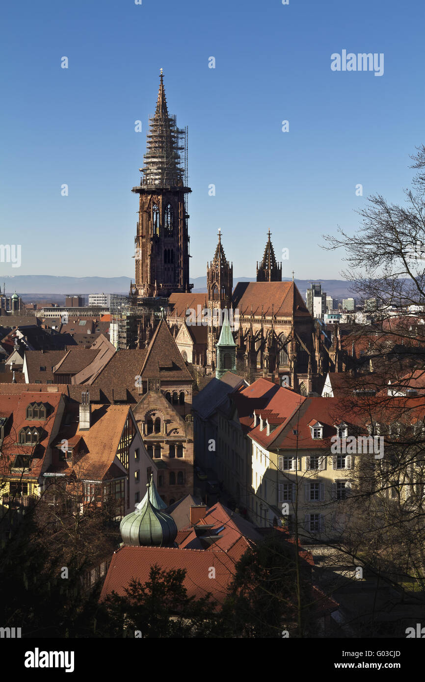 Historic center with minster in Freiburg, Germany Stock Photo - Alamy