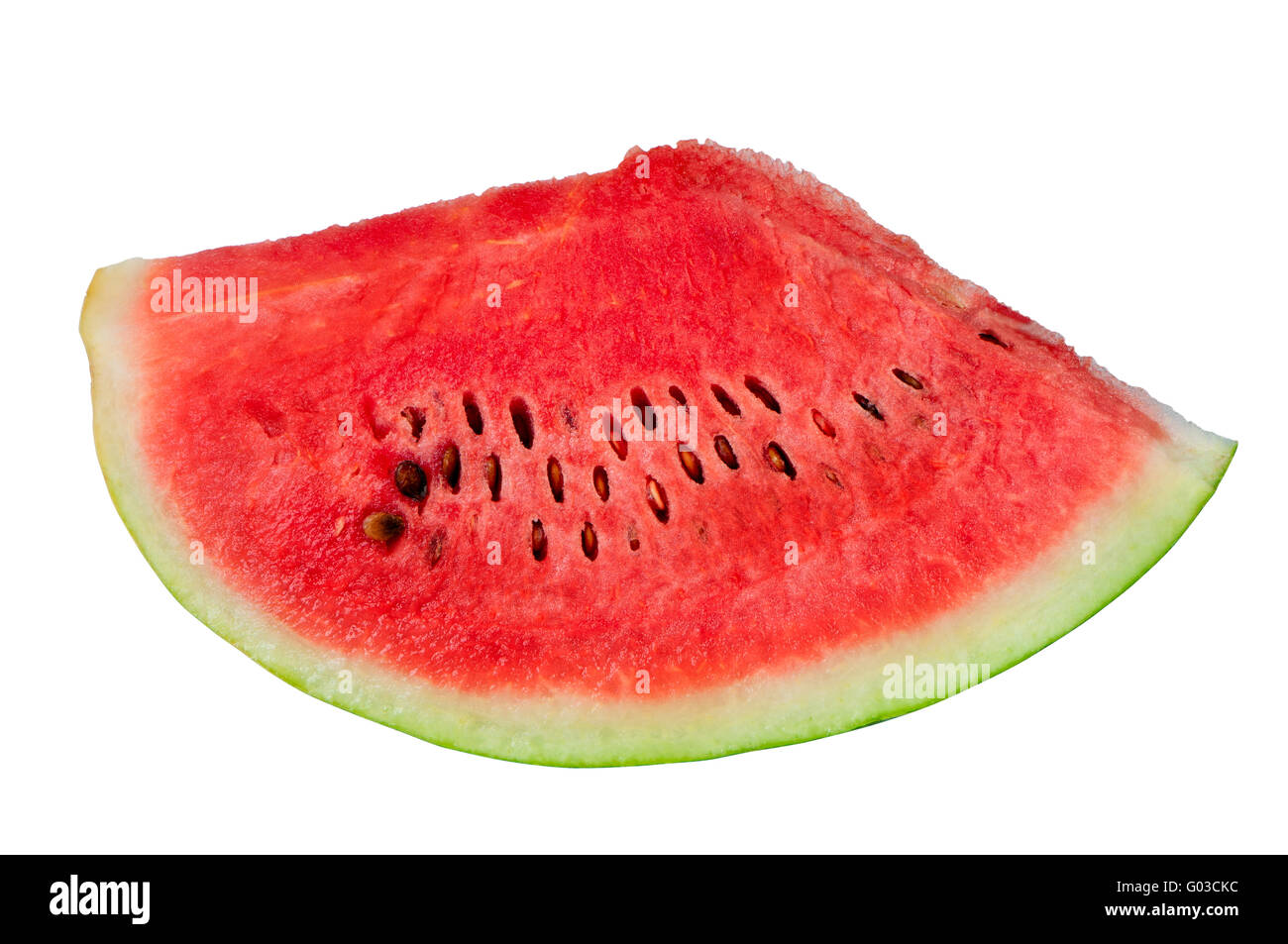 Slice of watermelon isolate on white background Stock Photo - Alamy