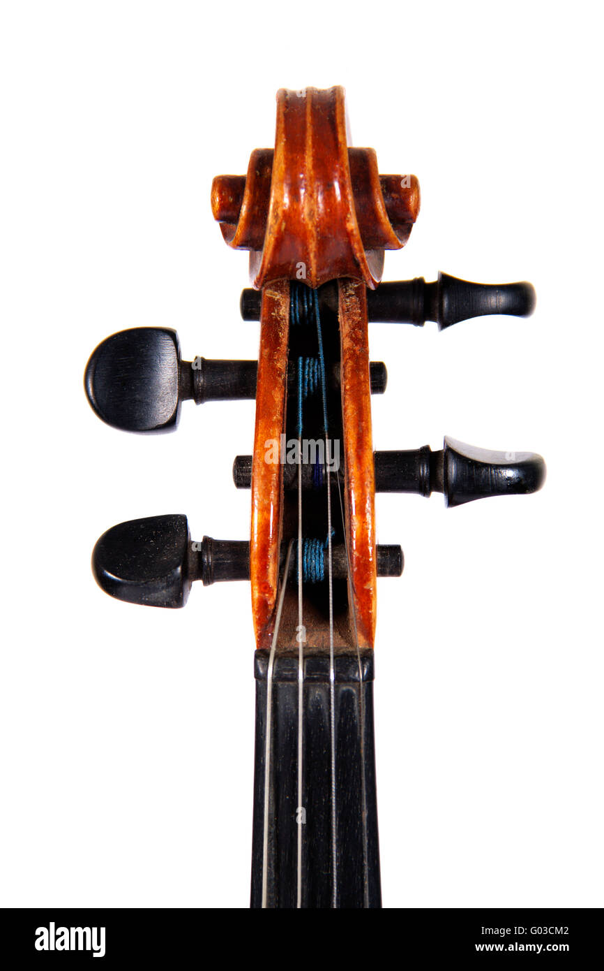 The fingerboard violin, isolated on a white background Stock Photo - Alamy